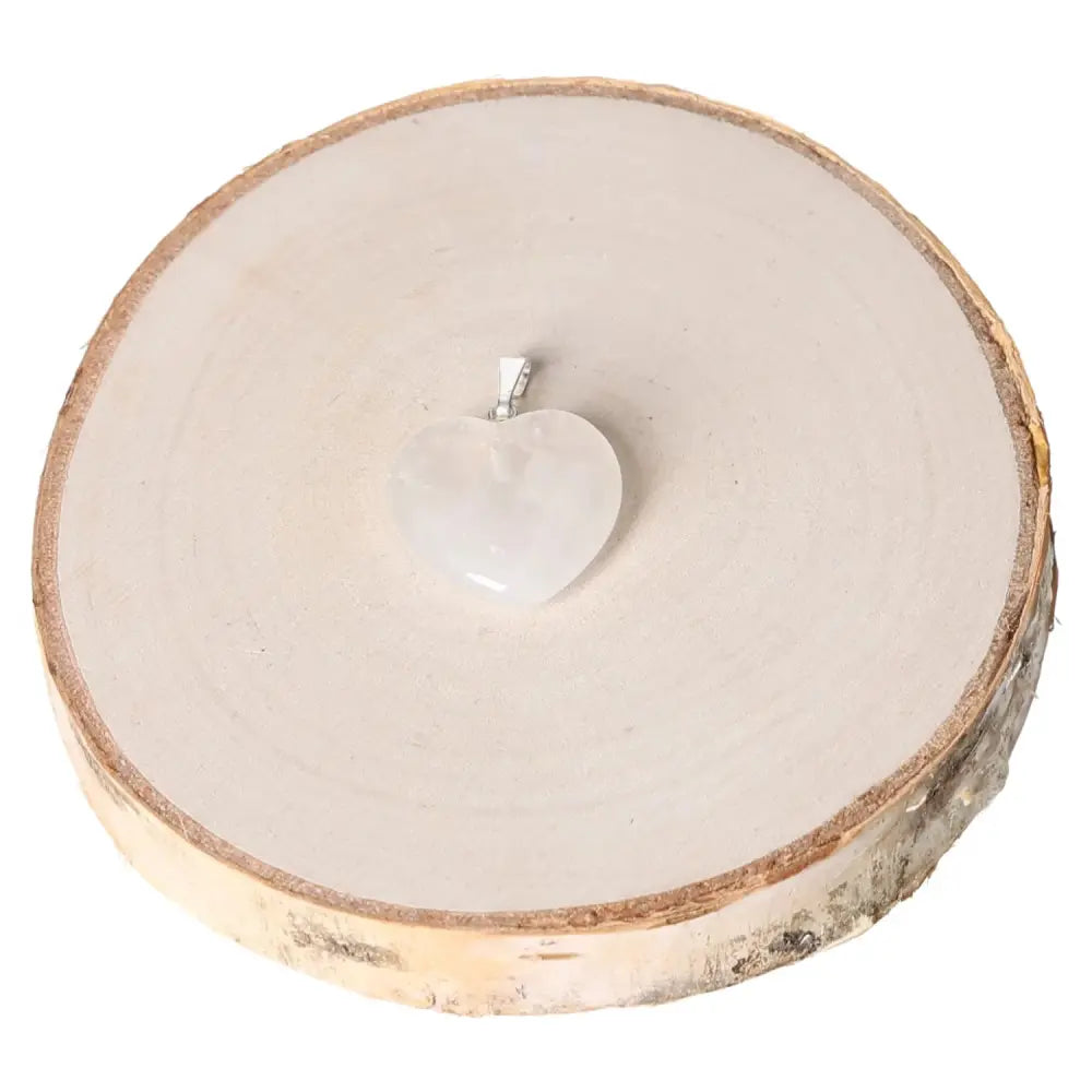 Rock Crystal Heart Pendant 20mm - Sylvia Crystals Sp. z o.o. | Sylvia ...